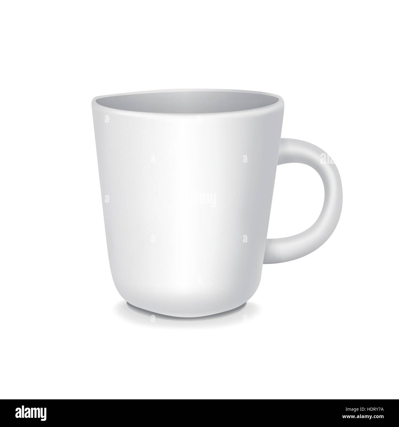 blank white cup isolated on white background Stock Vector Image & Art ...