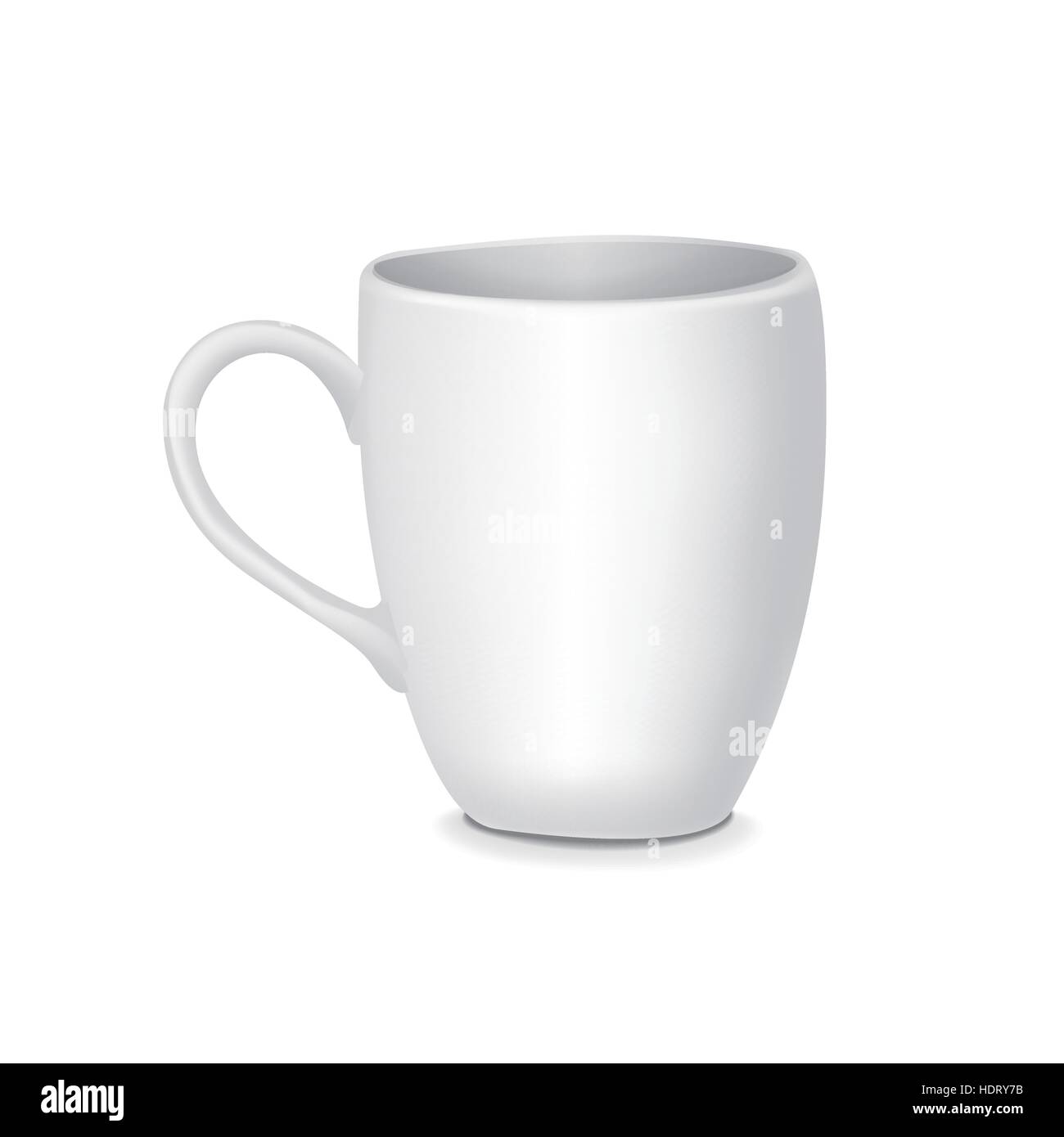 blank white cup isolated on white background Stock Vector Image & Art ...