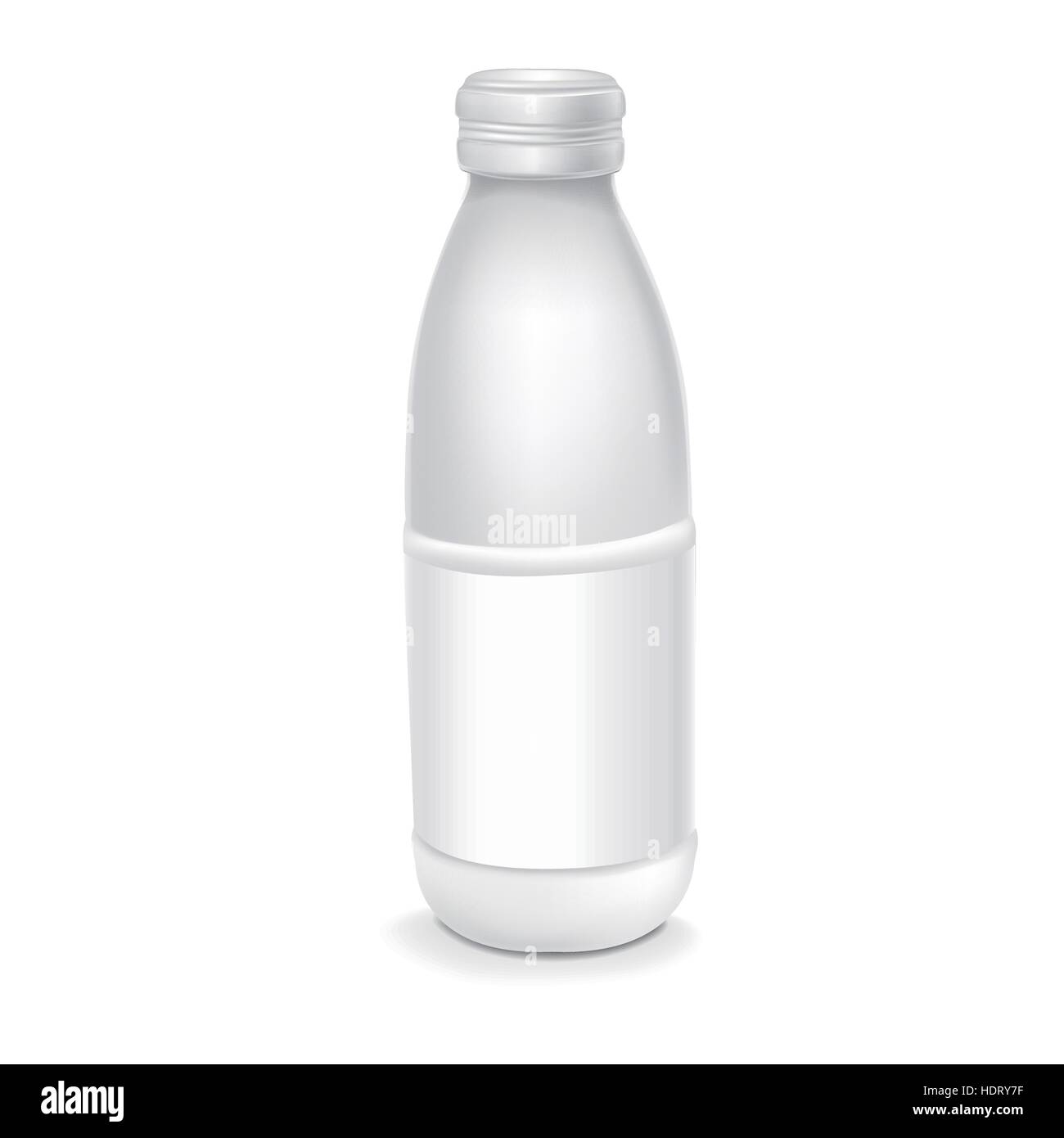 plastic bottle with blank label isolated on white background Stock ...