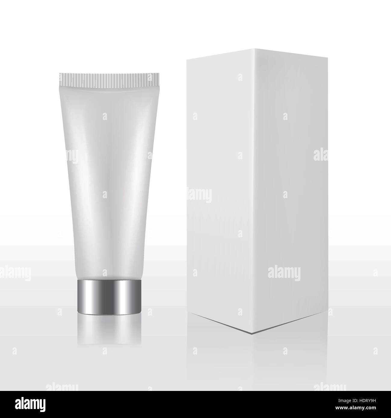 blank cosmetics packages isolated on white background Stock Vector ...