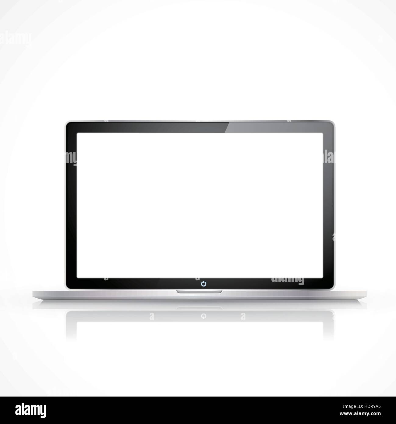 modern blank laptop isolated on white background Stock Vector Image ...