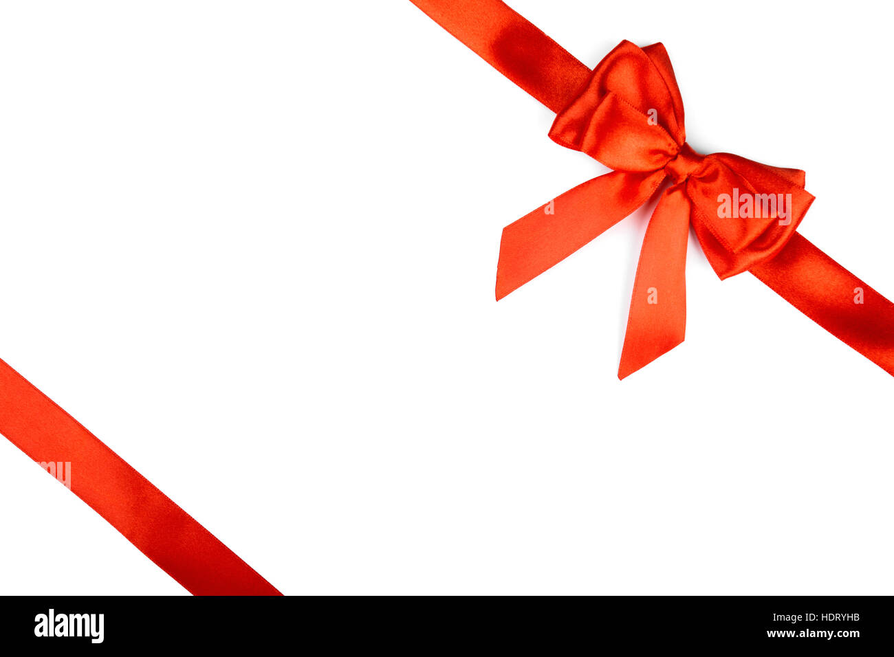 Red ribbon bow Stock Photo - Alamy