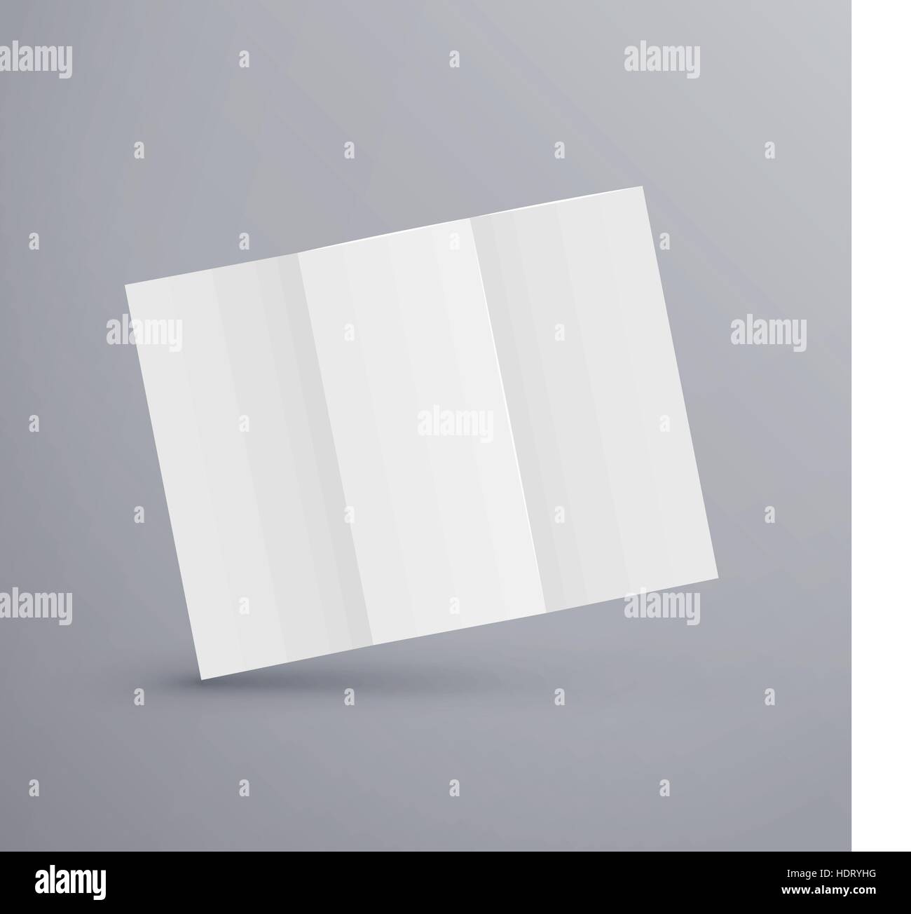 paper blank brochure template isolated on grey Stock Vector Image & Art ...