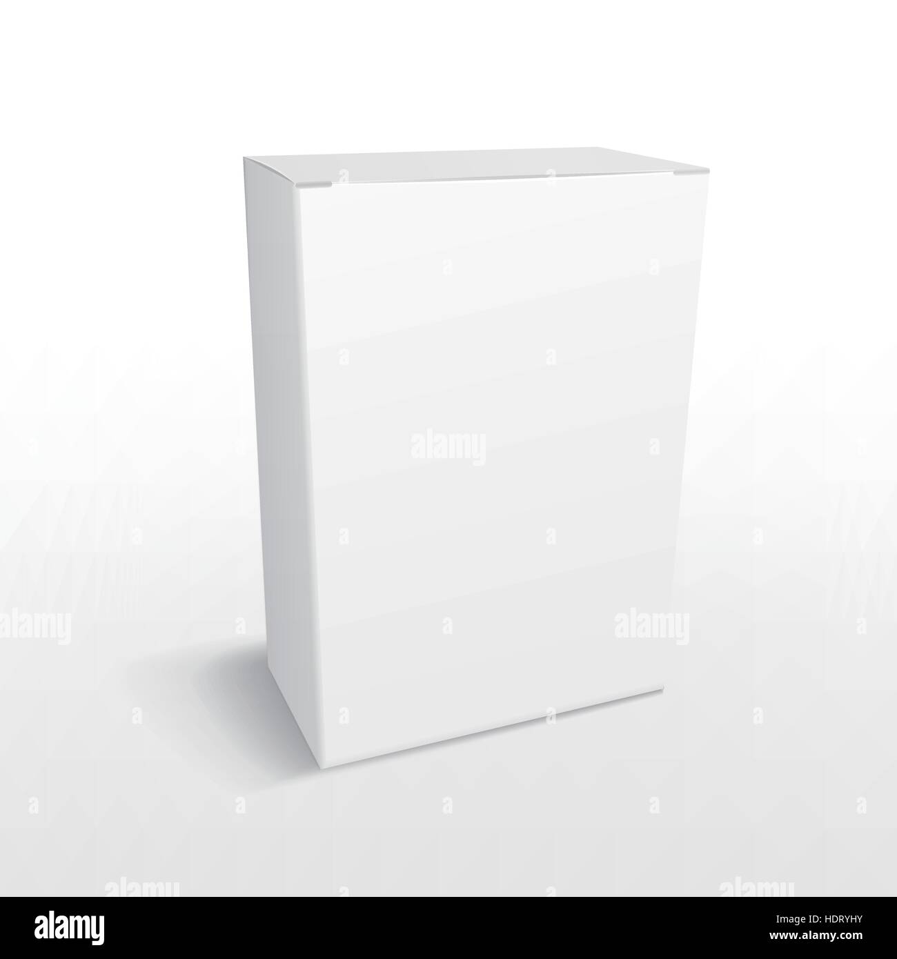 rectangle blank box isolated on white background Stock Vector Image ...