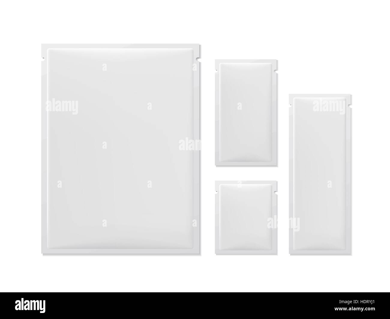 blank package set isolated on white background Stock Vector Image & Art ...