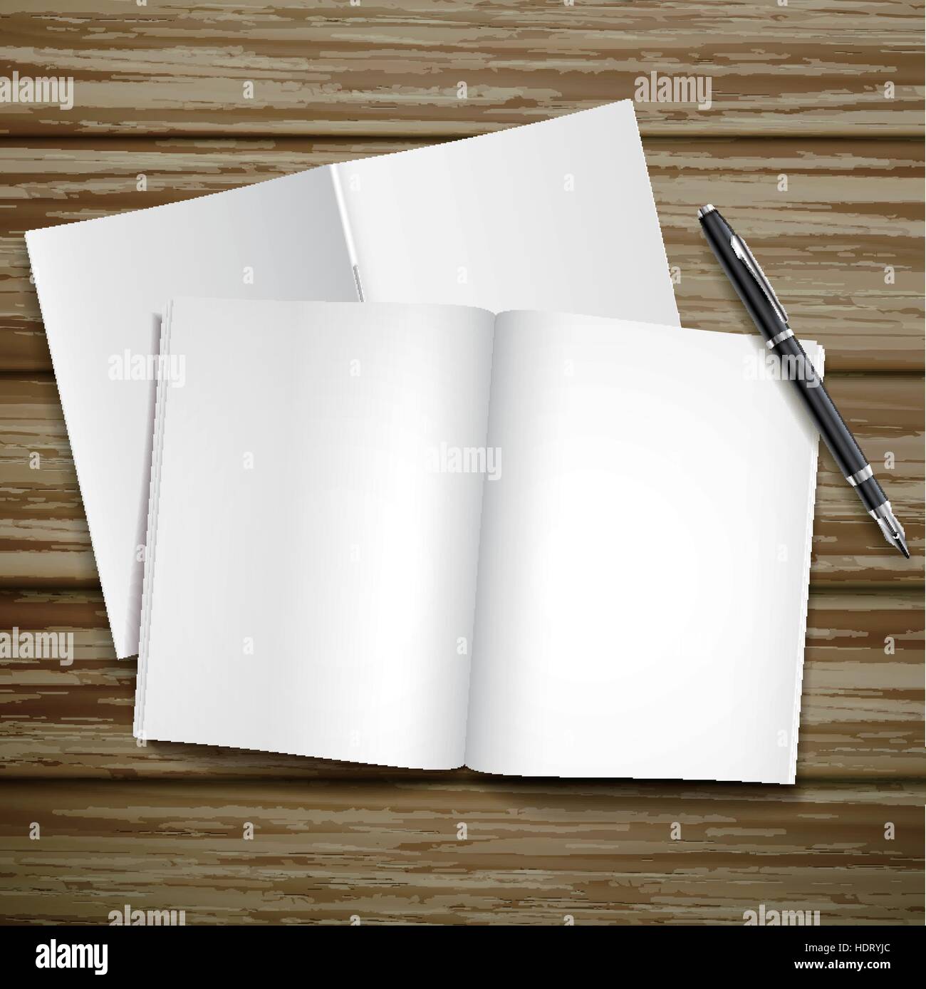 Open desk Stock Vector Images - Alamy