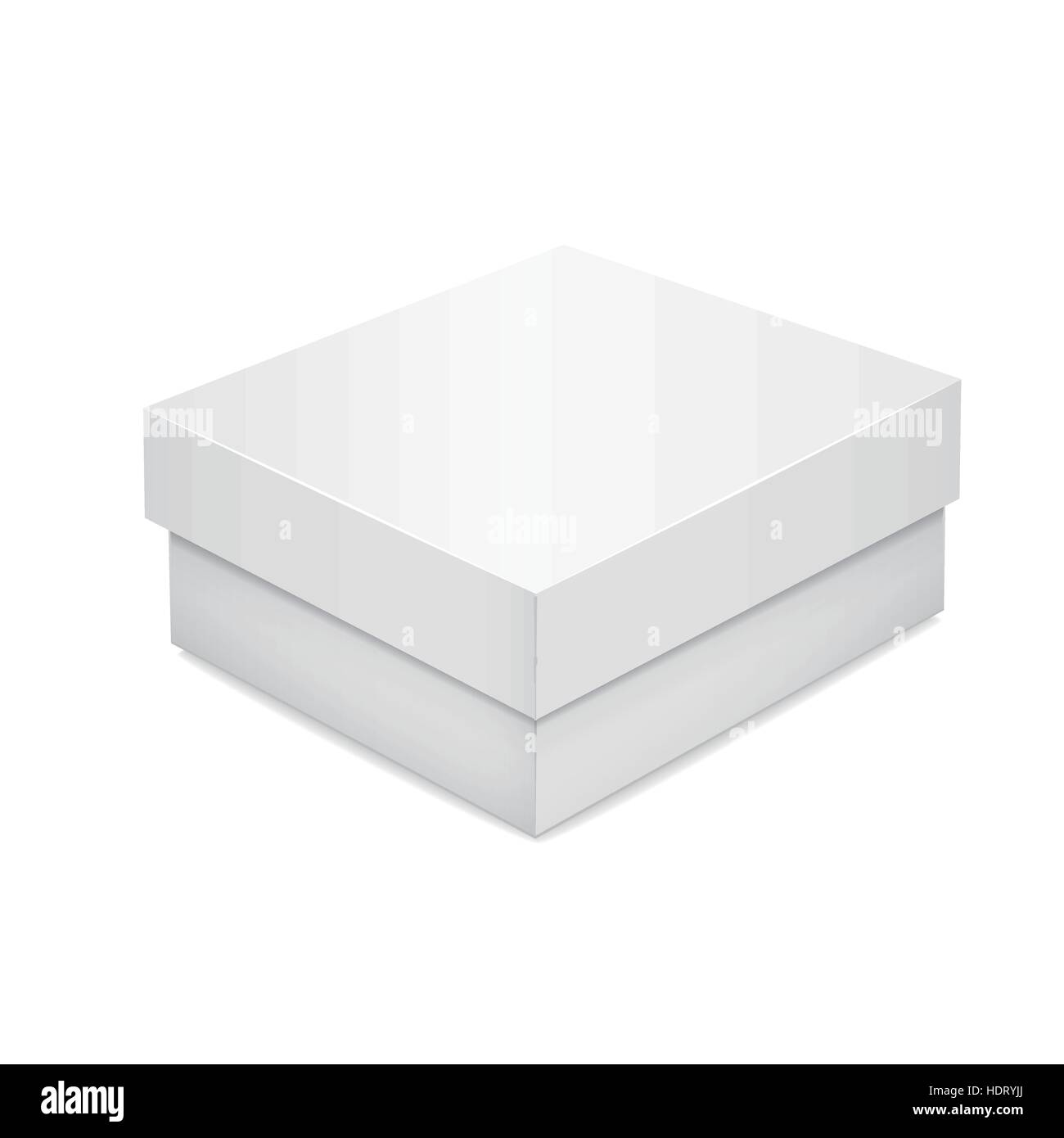 white blank paper box isolated on white background Stock Vector Image ...
