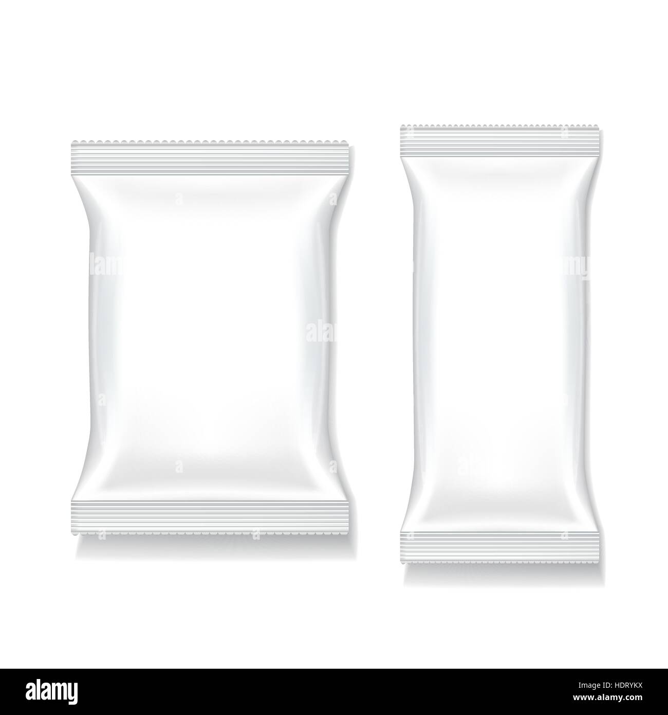 blank package set template isolated on white background Stock Vector ...