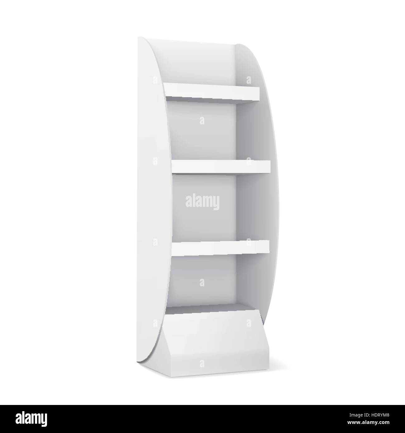 blank display with shelves isolated on white Stock Vector Image & Art ...