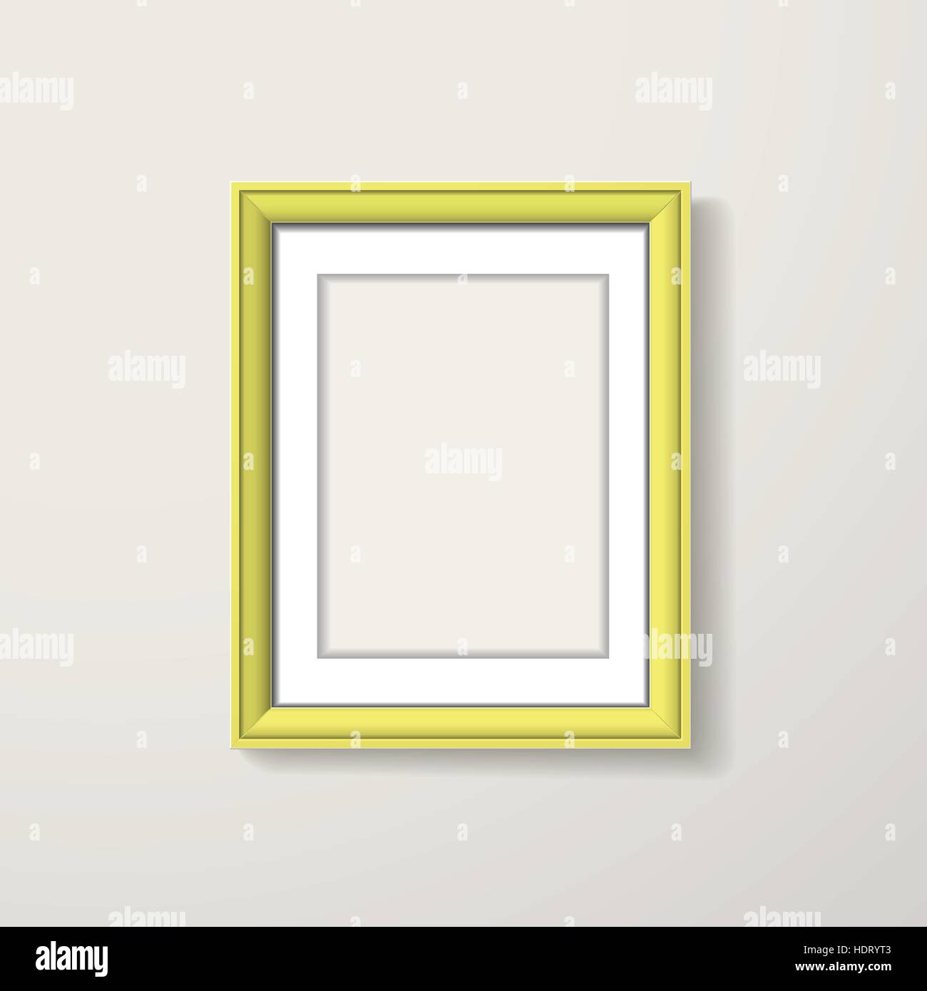 yellow framework hanging over the white wall Stock Vector Image & Art ...