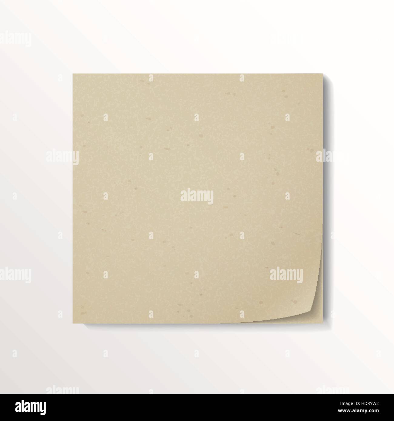 blank stick note paper isolated on white background Stock Vector Image ...
