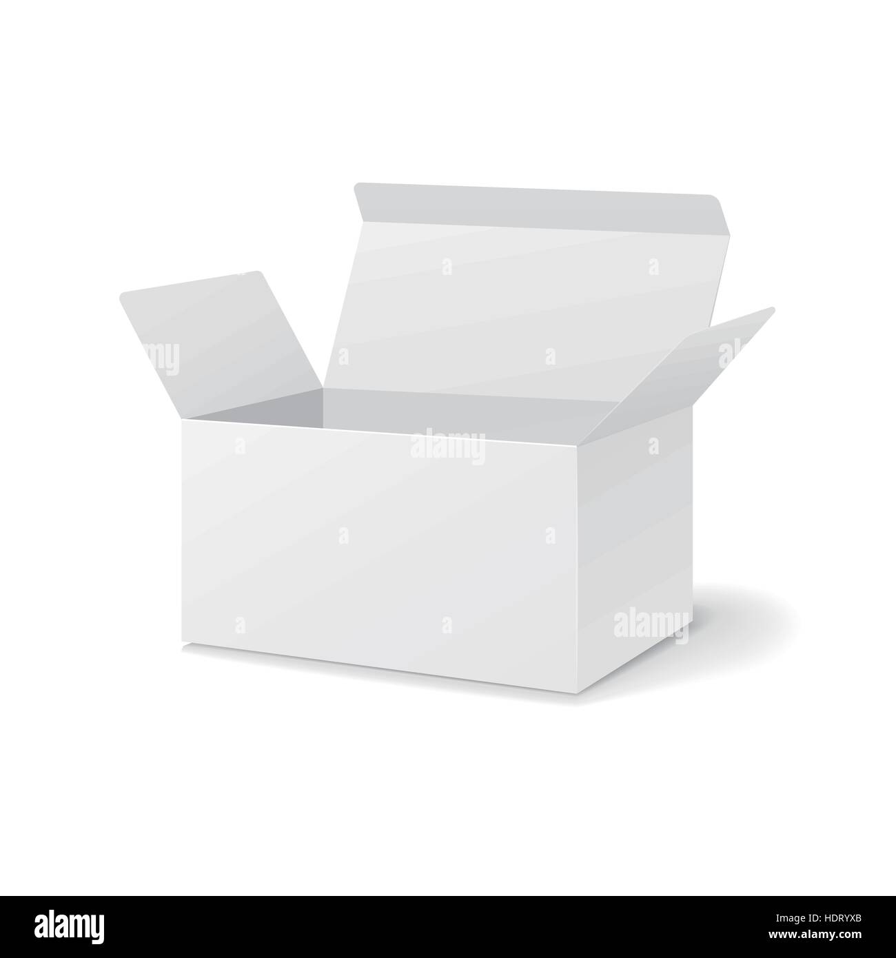 blank open box isolated on white background Stock Vector Image & Art ...