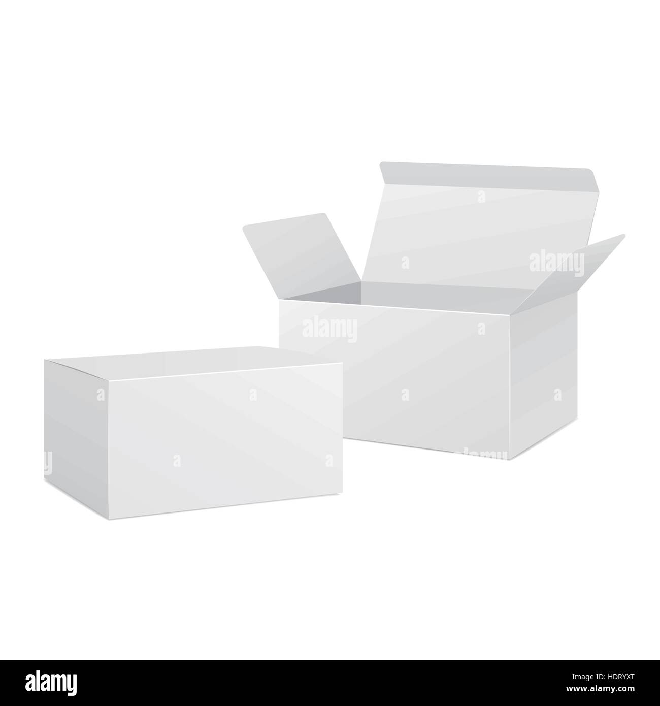 Blank boxes Stock Vector Images - Alamy