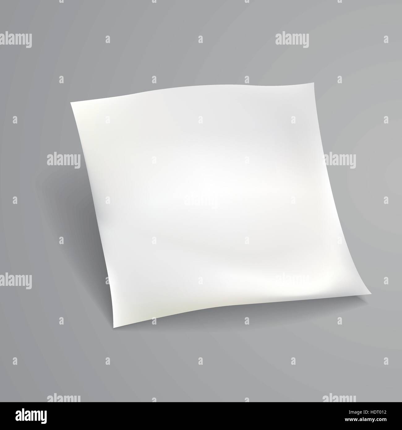 blank paper sheet template isolated on grey background Stock Vector ...