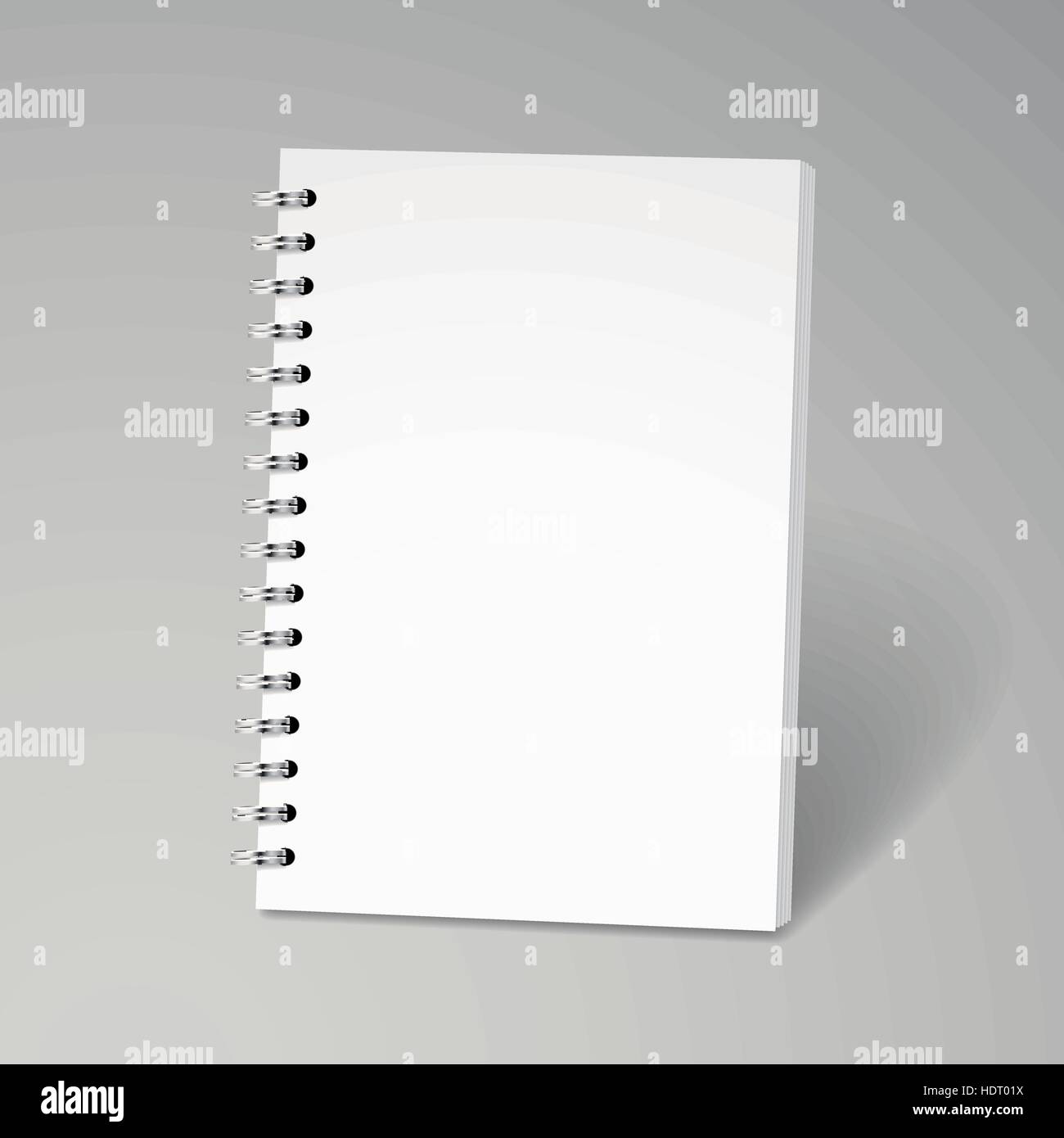 blank note book isolated on white background Stock Vector Image & Art ...