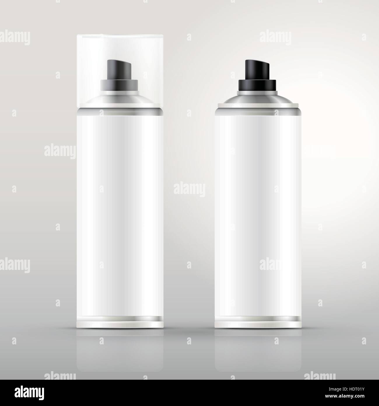 blank spray can isolated on grey background Stock Vector Image & Art ...