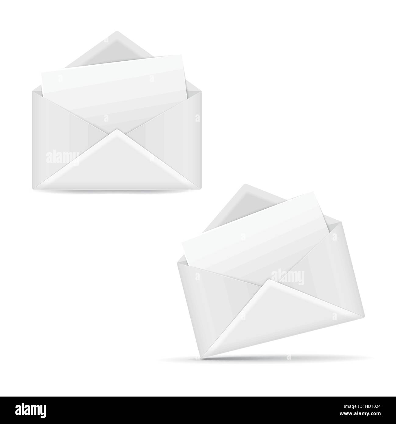 Envelopes card isolated on Stock Vector Images - Alamy
