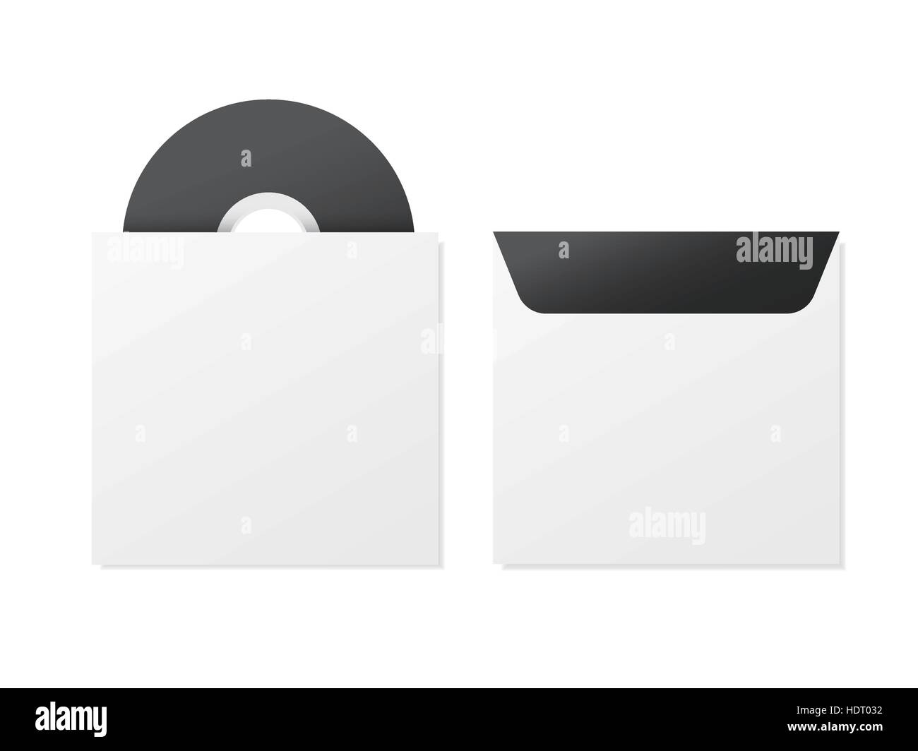 black compact disk isolated on white background Stock Vector Image ...