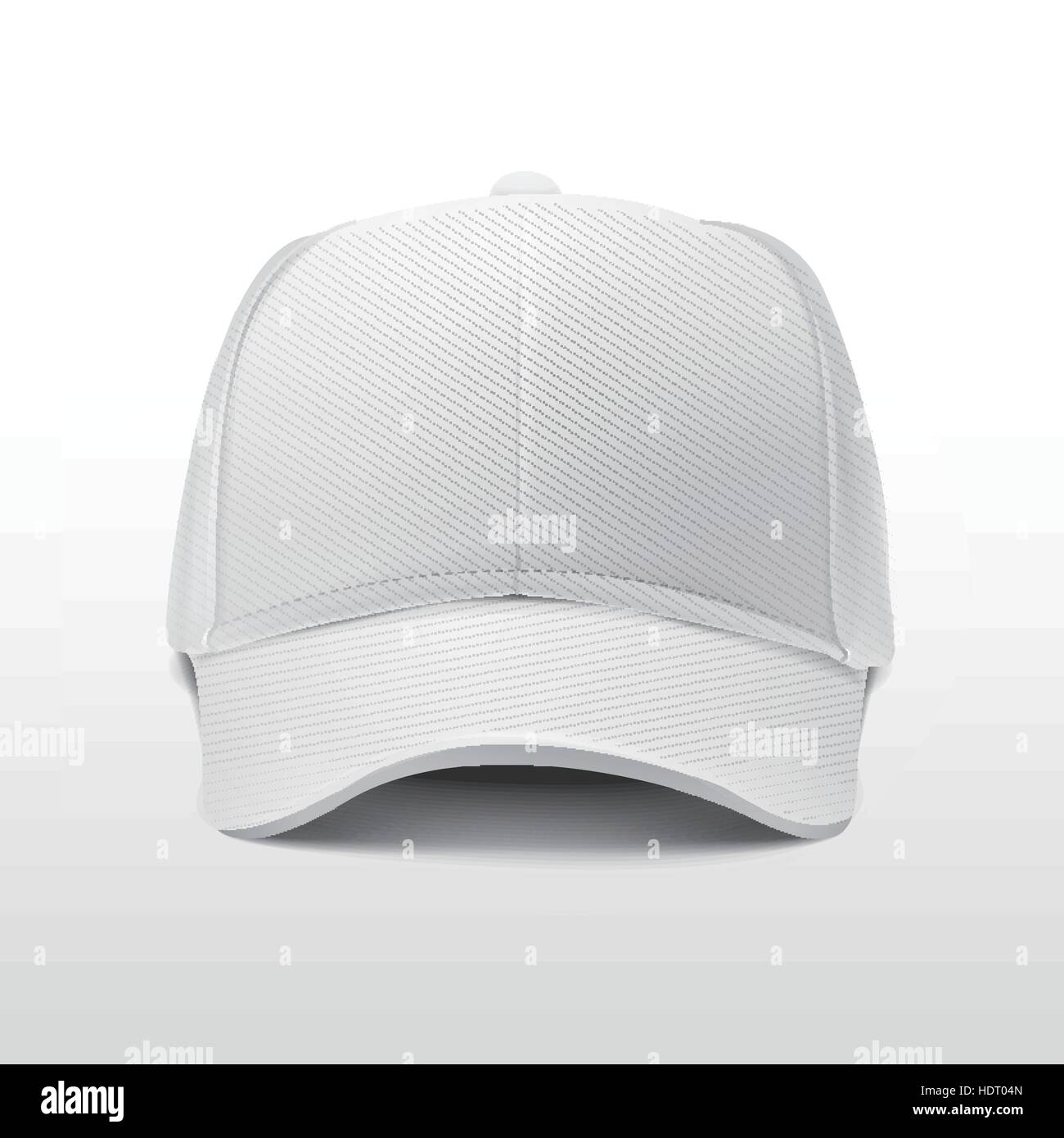 blank hat in white isolated on white background Stock Vector Image ...