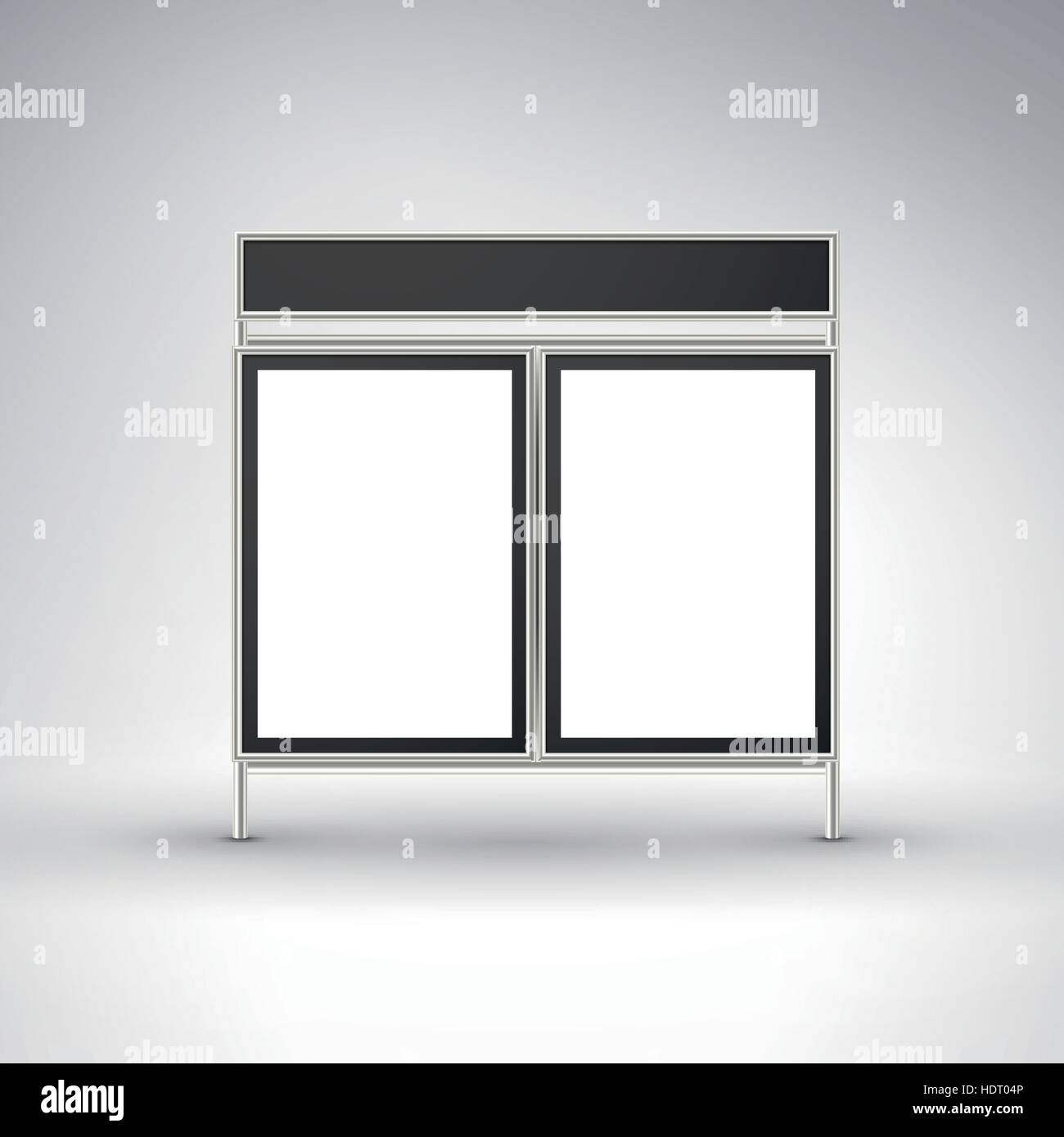 blank office billboards isolated on white background Stock Vector Image ...