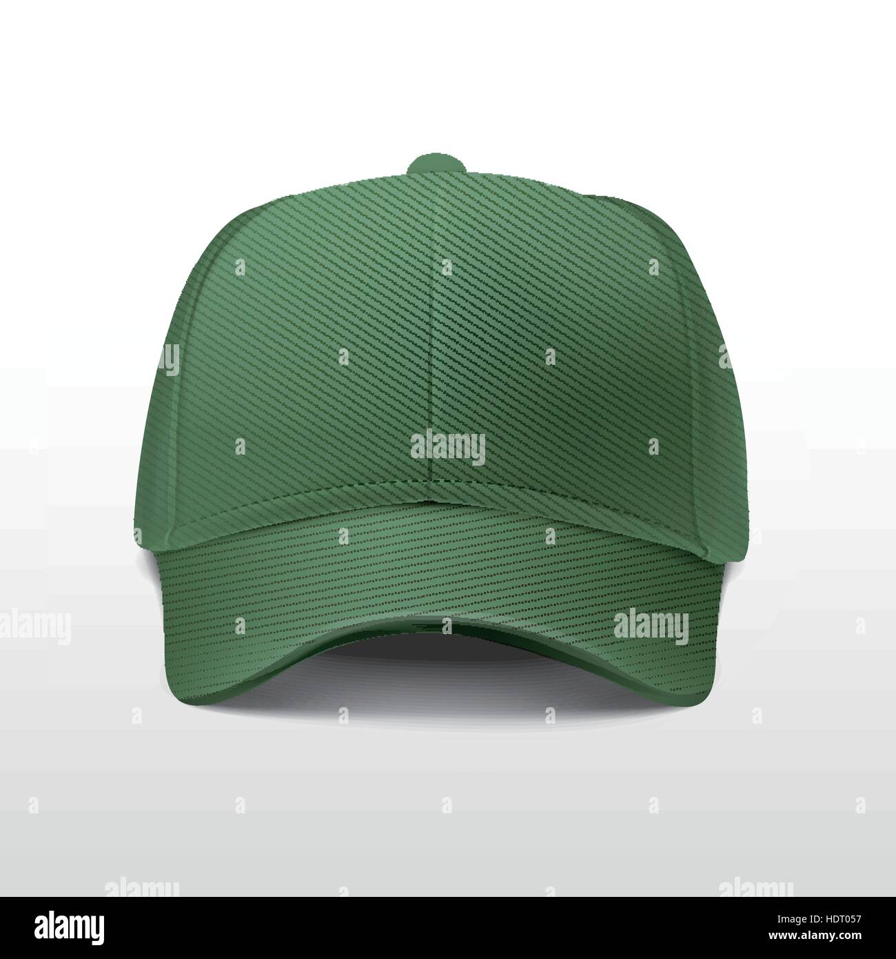 blank hat in green isolated on white background Stock Vector Image ...