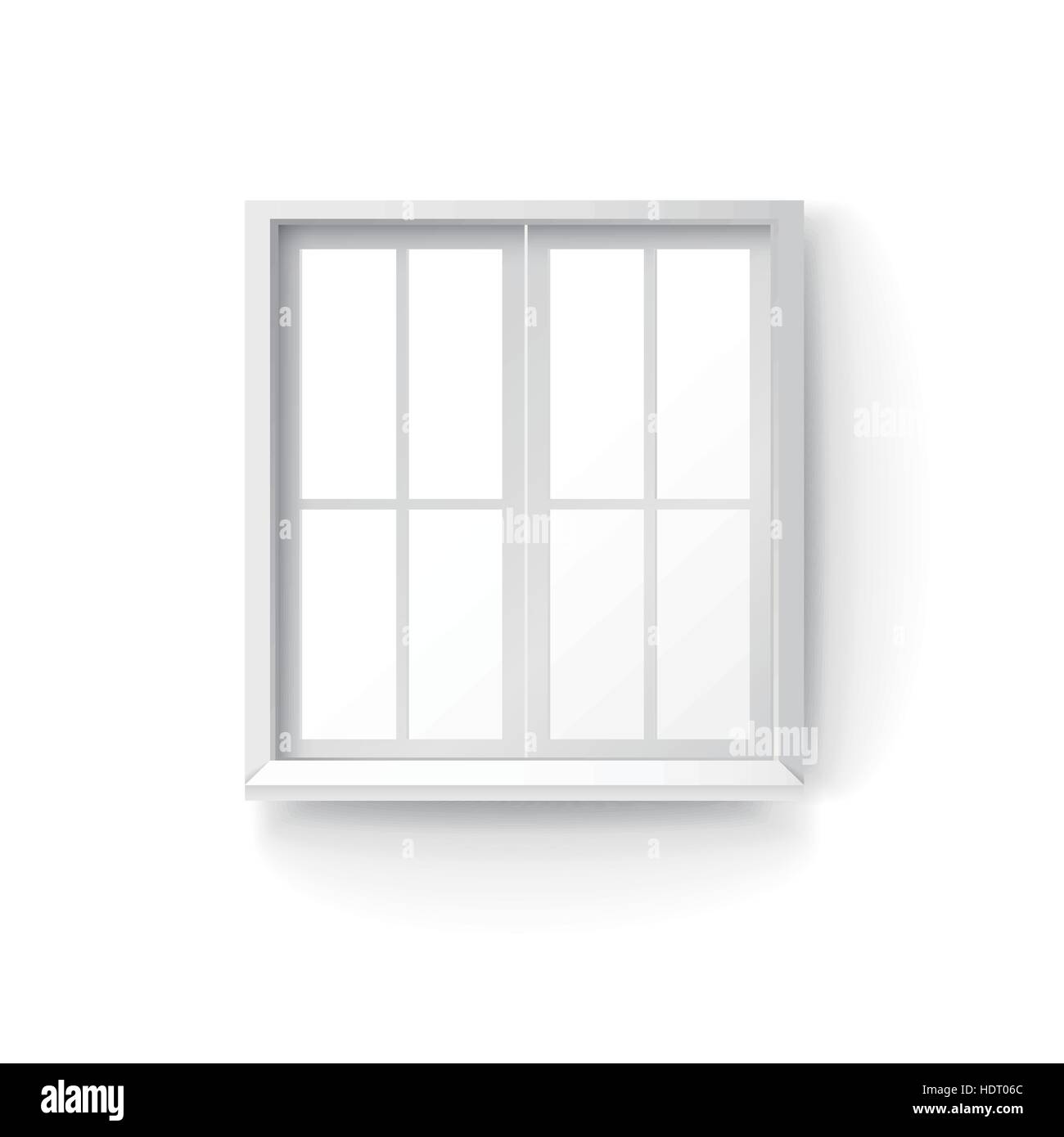 close up look at window over the white wall Stock Vector Image & Art ...