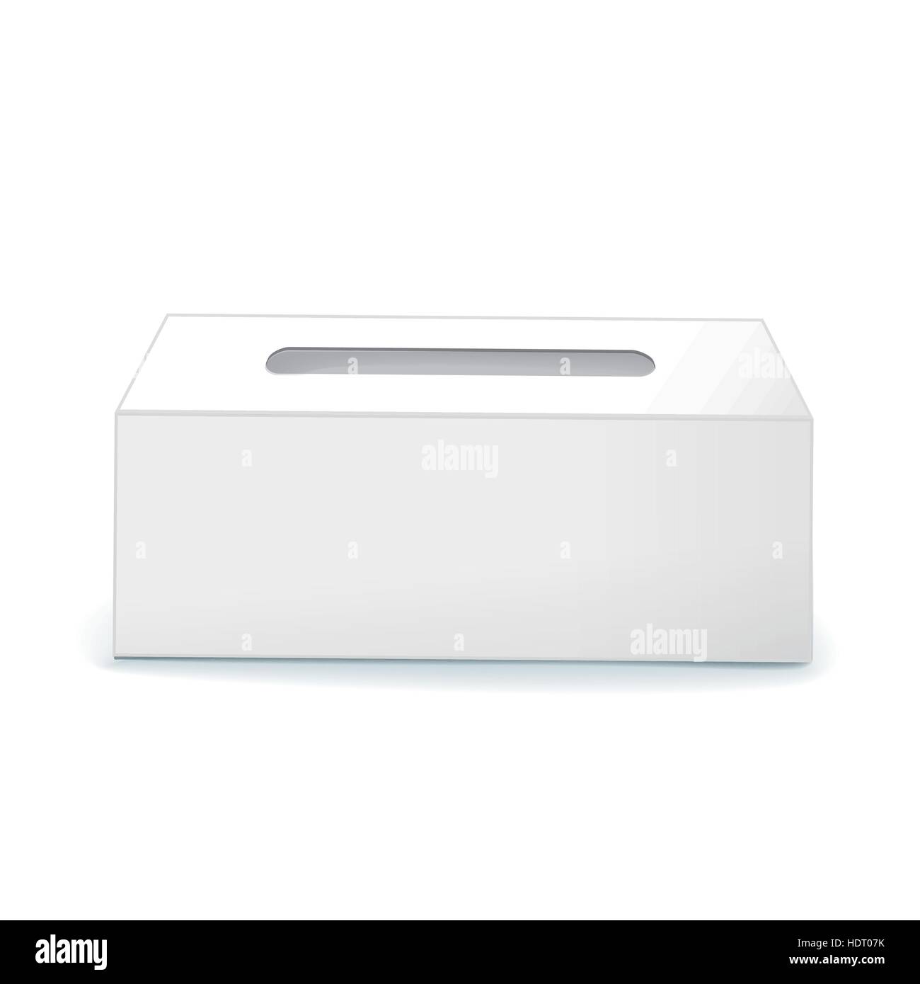 blank tissue box isolated on white background Stock Vector Image & Art ...