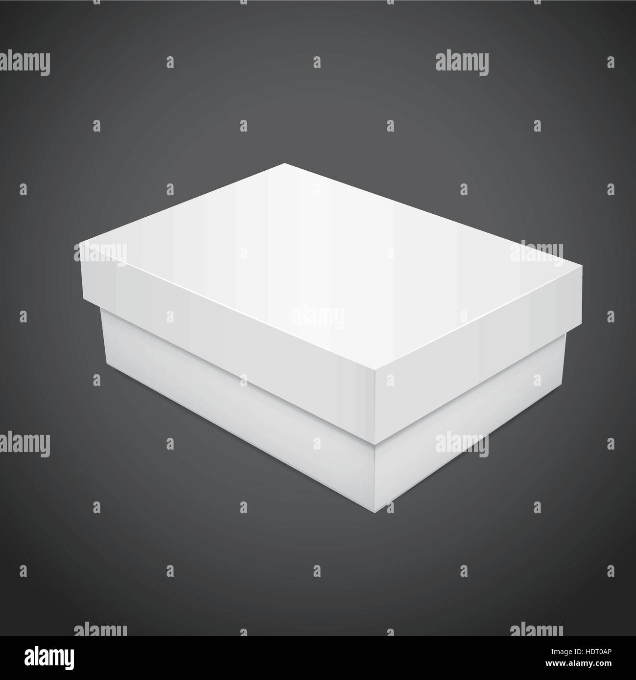 blank paper box isolated on black background Stock Vector Image & Art ...