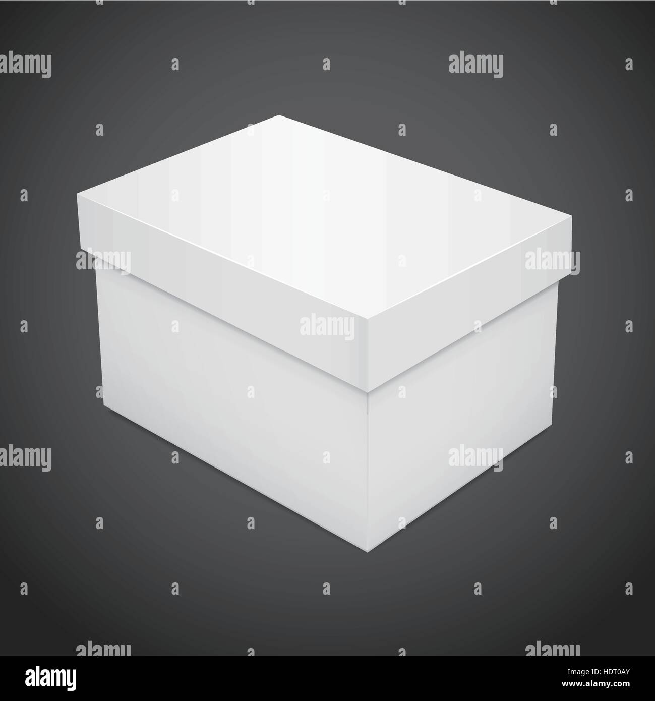 blank paper box isolated on black background Stock Vector Image & Art ...