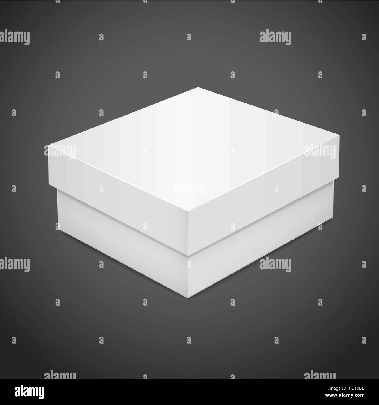 blank paper box isolated on black background Stock Vector Image & Art ...