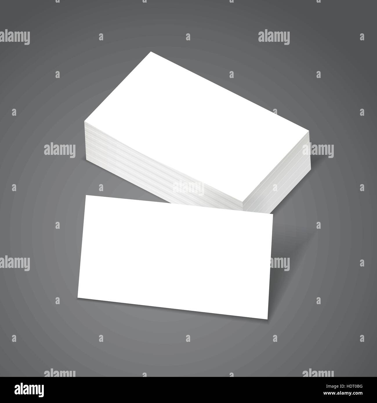 blank business card isolated on black background Stock Vector Image ...