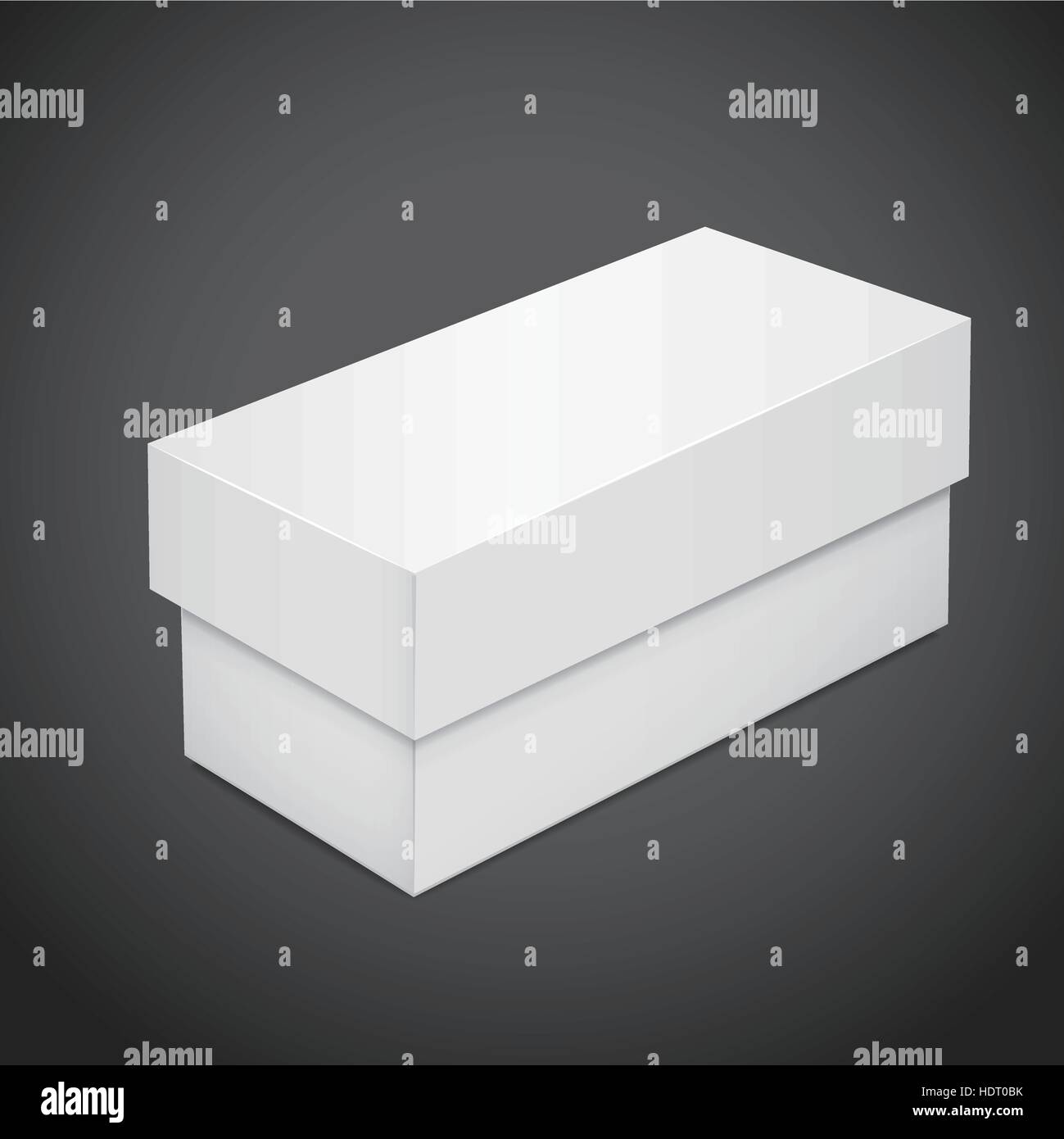 blank paper box isolated on black background Stock Vector Image & Art ...
