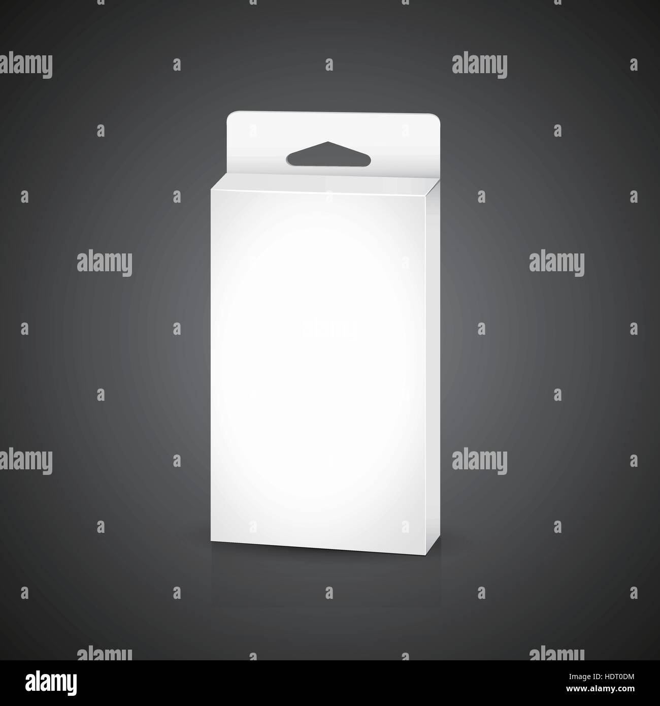 blank paper packaging bag isolated on black background Stock Vector ...