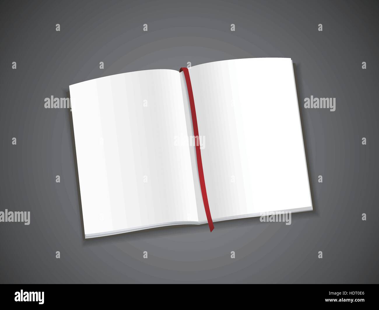 blank open book isolated over black background Stock Vector Image & Art ...