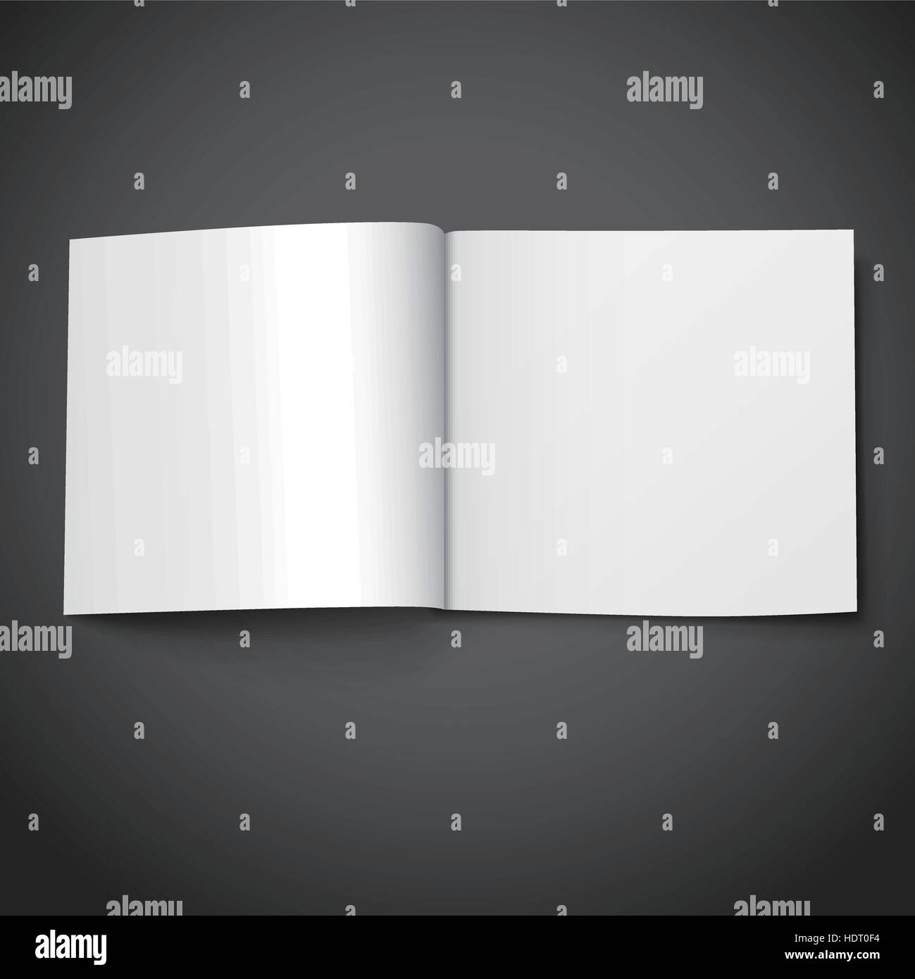 blank open book isolated over black background Stock Vector Image & Art ...