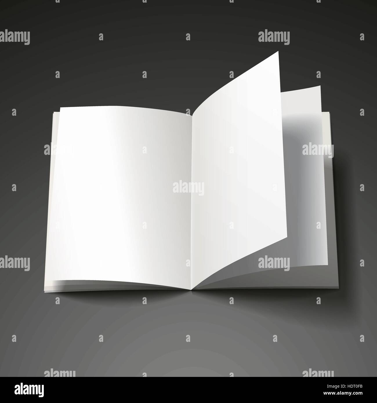 blank open book isolated over black background Stock Vector Image & Art ...
