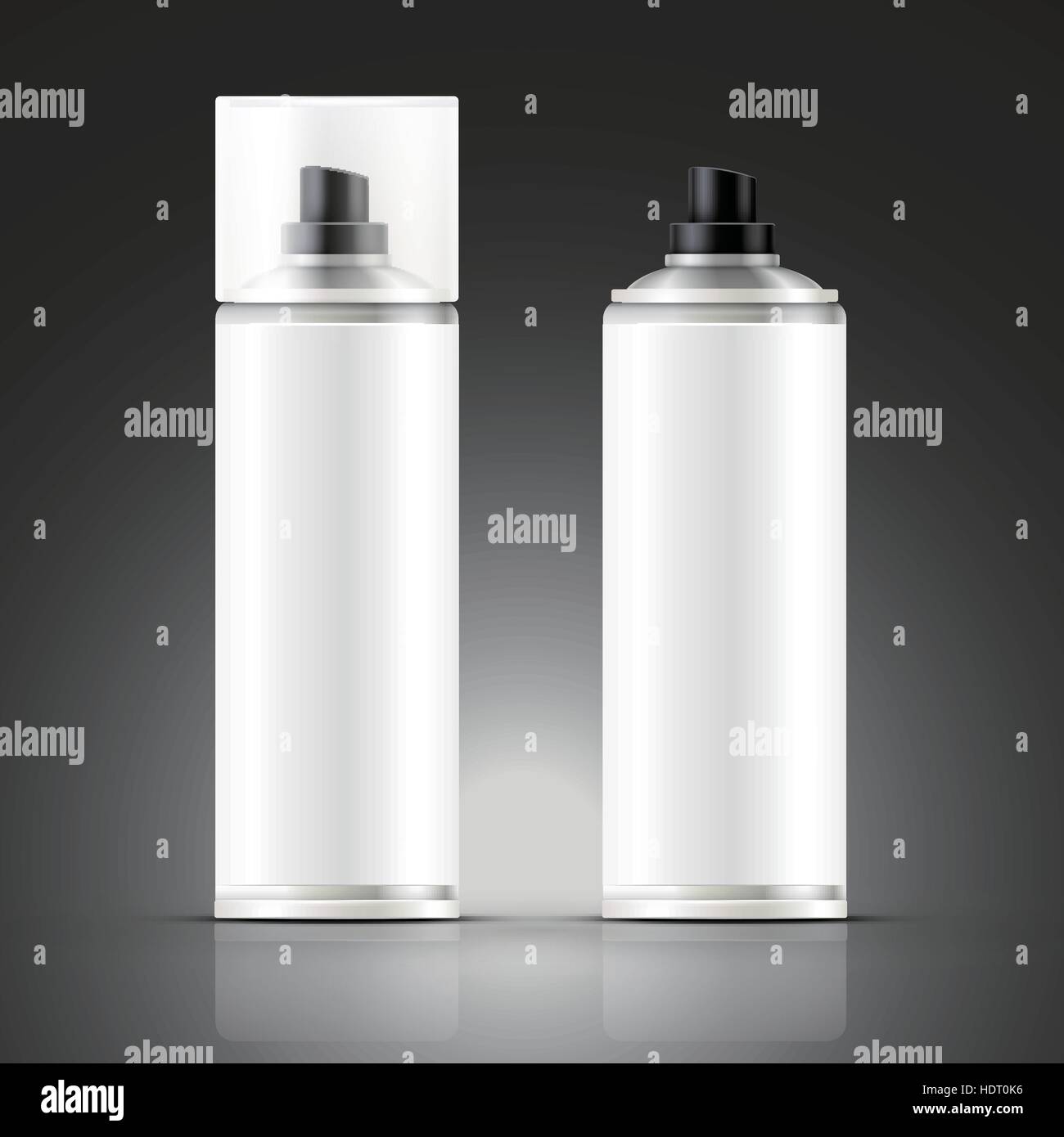 blank spray can isolated on black background Stock Vector Image & Art ...