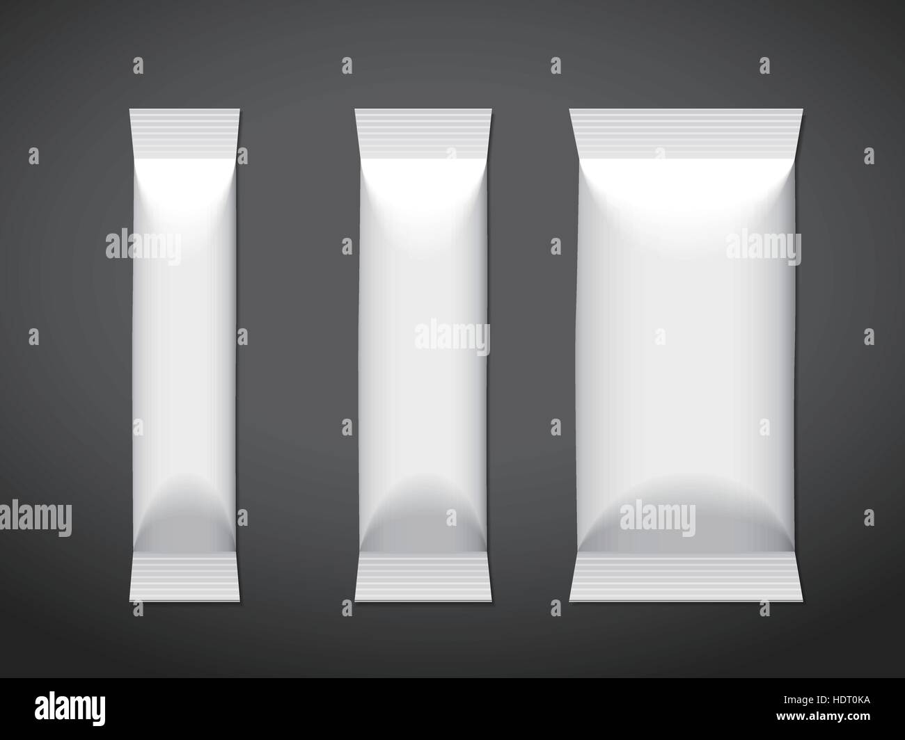 blank package set isolated on black background Stock Vector Image & Art ...