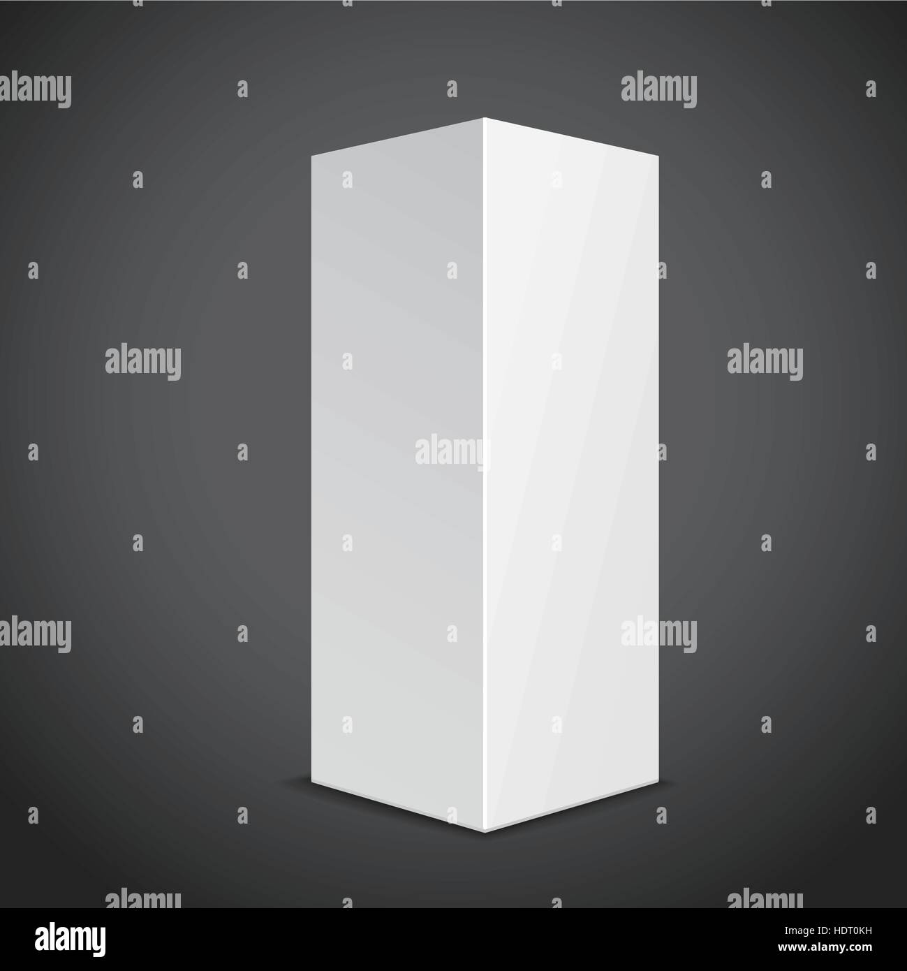 blank tall box isolated on black background Stock Vector Image & Art ...