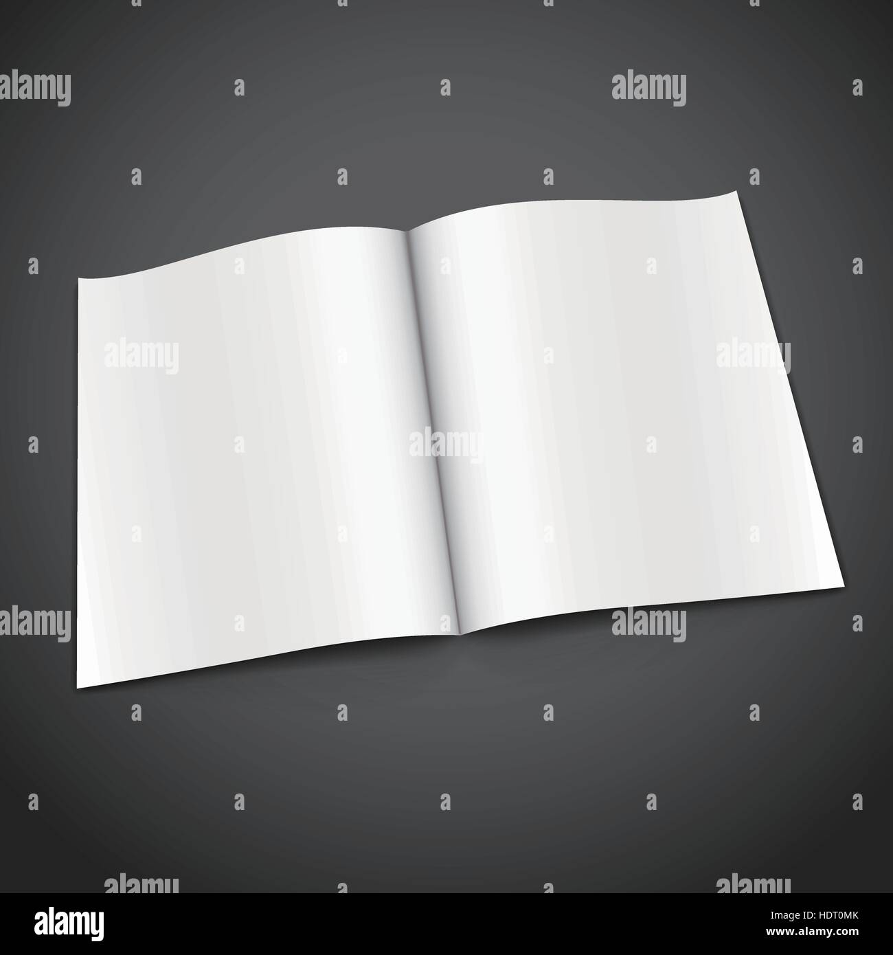 blank open book isolated over black background Stock Vector Image & Art ...
