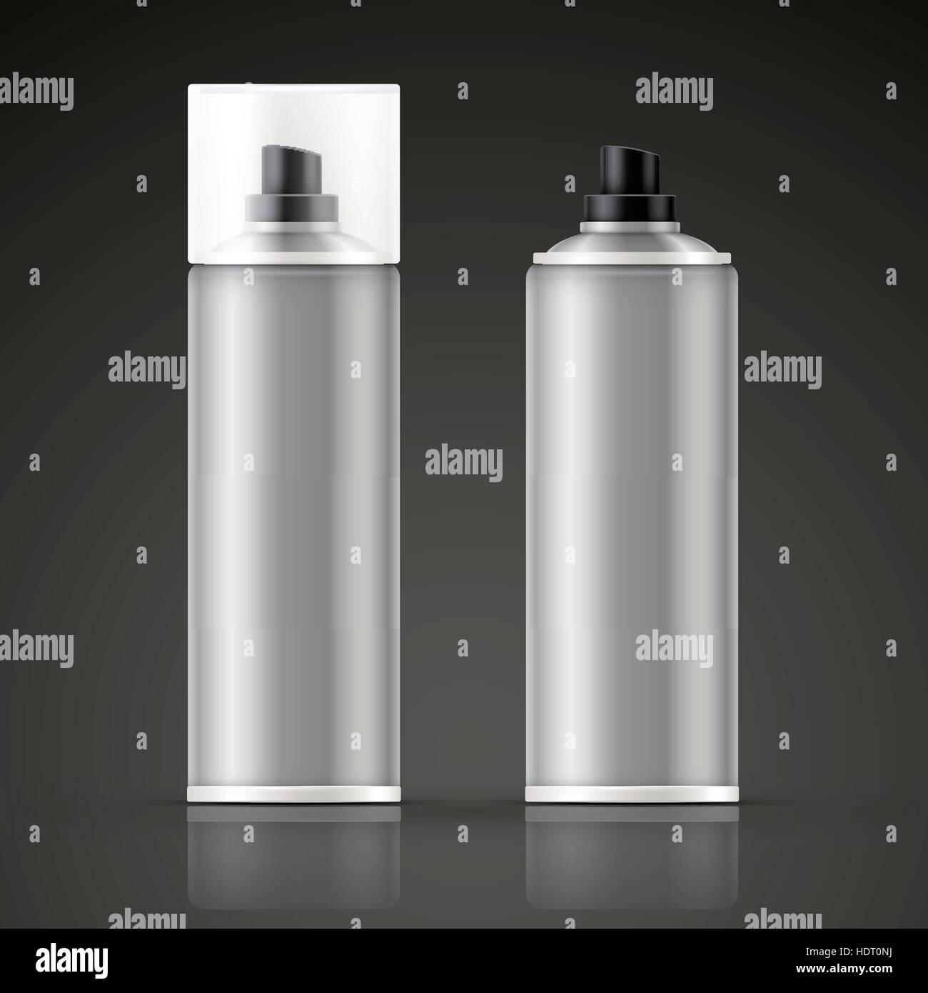 blank spray can isolated on black background Stock Vector Image & Art ...
