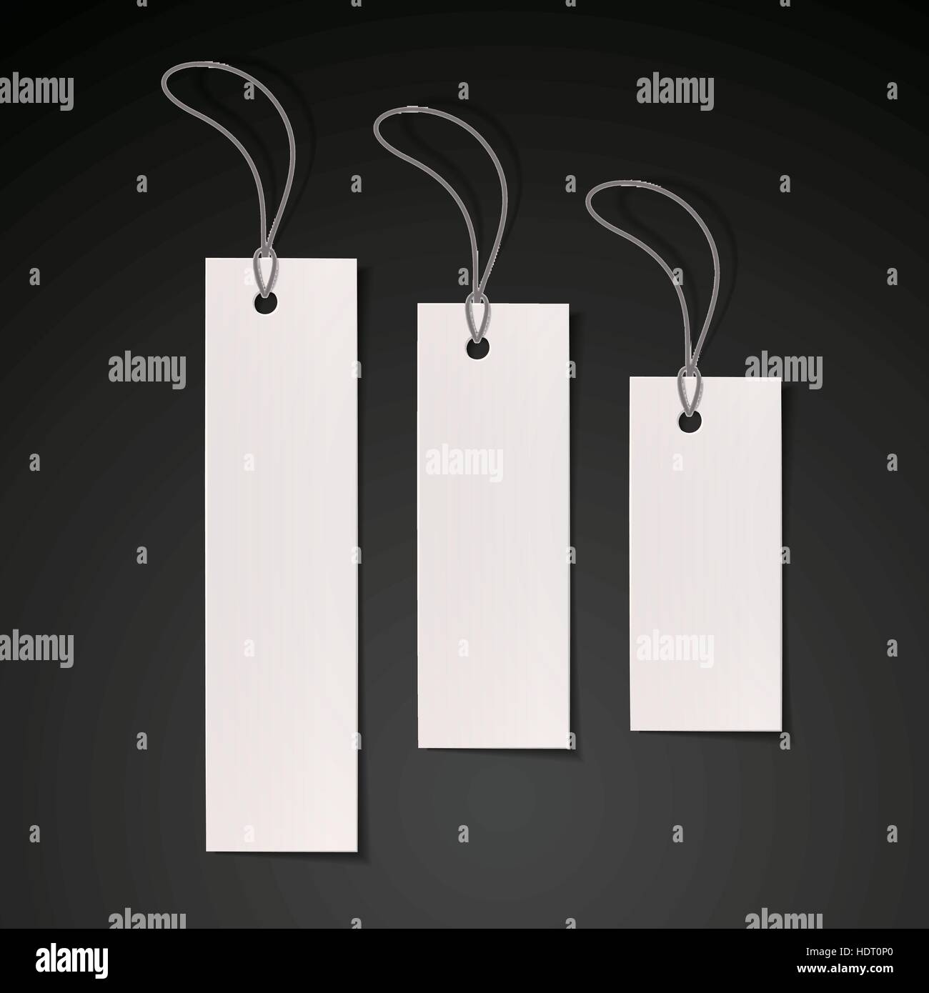blank tags set design over black background Stock Vector Image & Art ...