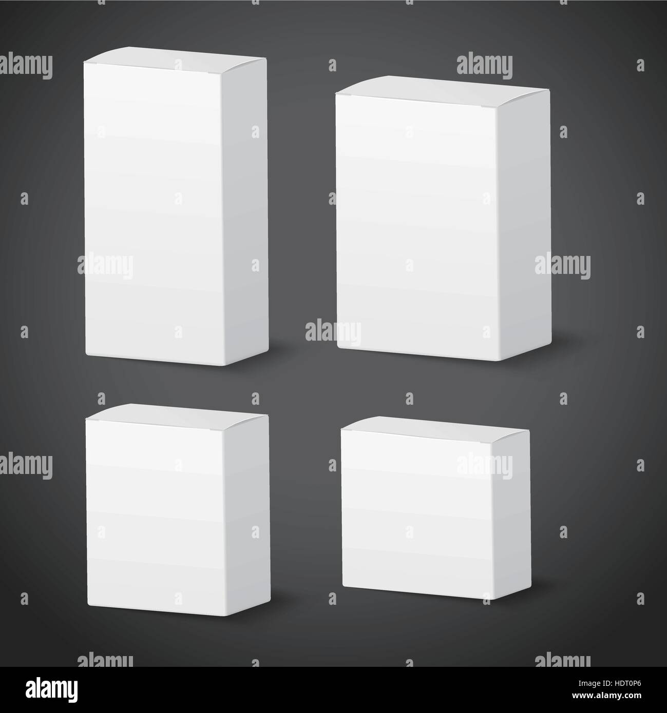 blank packing box set on black background Stock Vector Image & Art - Alamy