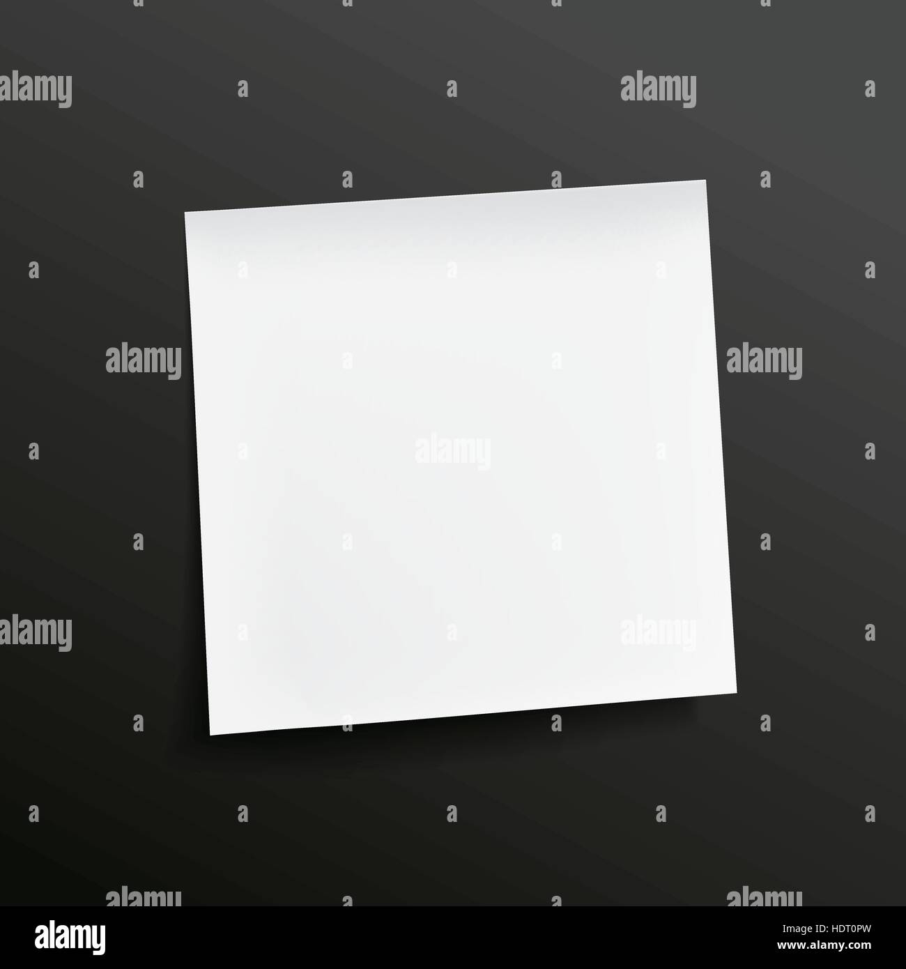 blank note paper isolated on black background Stock Vector Image & Art ...