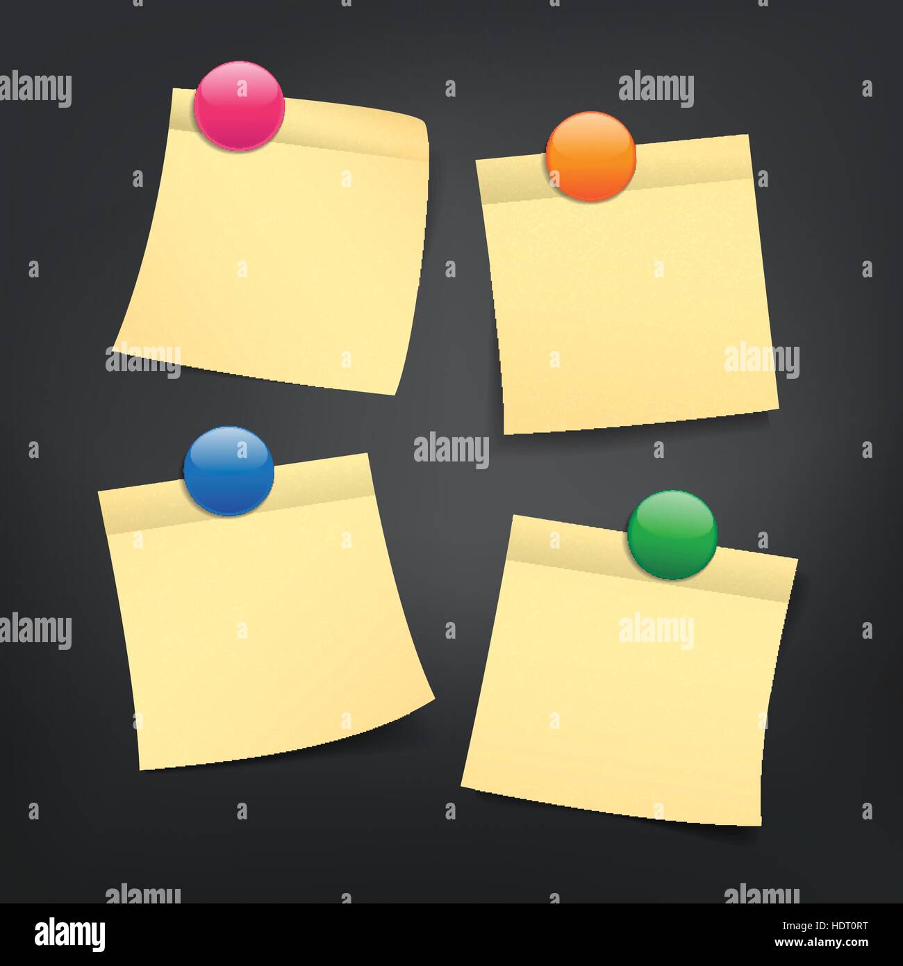 close up look at reminder on black background Stock Vector Image & Art ...