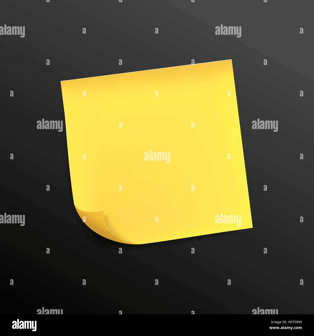 Yellow stick note on Stock Vector Images - Alamy