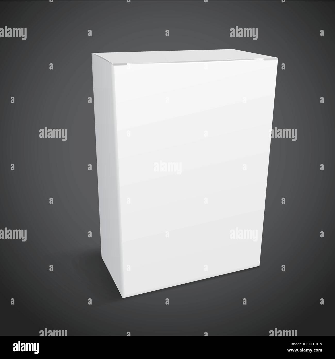 blank packing box isolated over black background Stock Vector Image ...