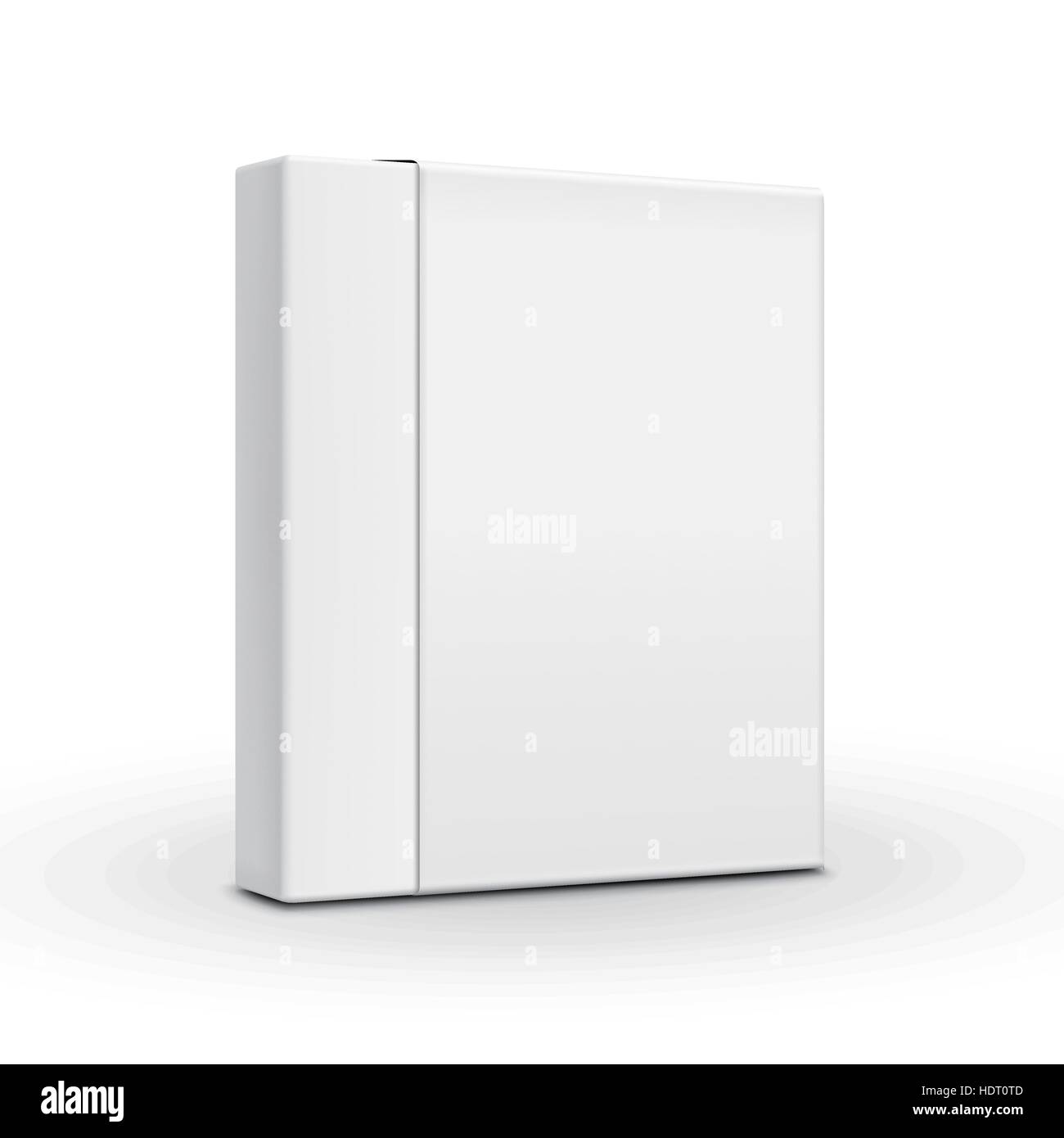 blank paper box template isolated on white background Stock Vector ...