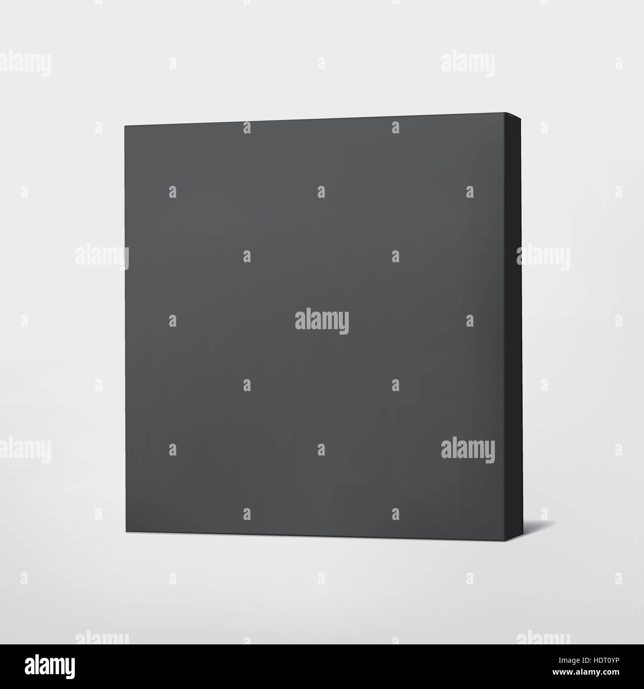 Black cardboard box Stock Vector Images - Alamy