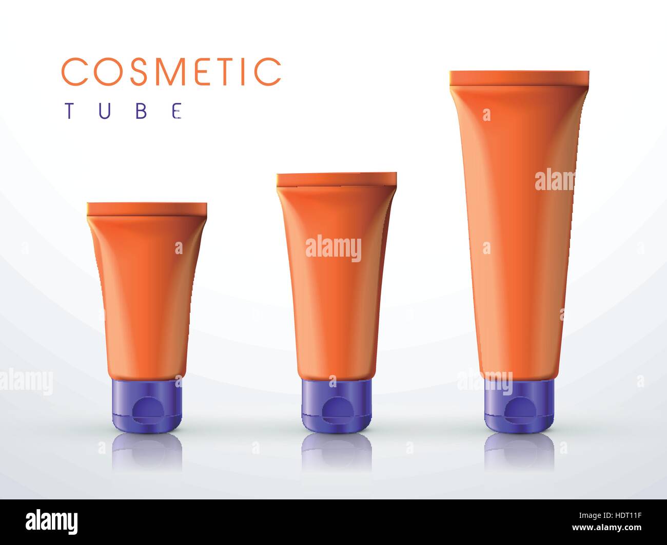 cosmetic packaging tube set over white background Stock Vector Image ...